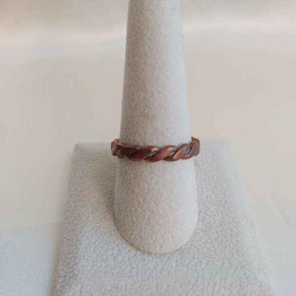 Jewelry | Vintage Copper Braided Ring Size 95 35 Grams B | Poshmark